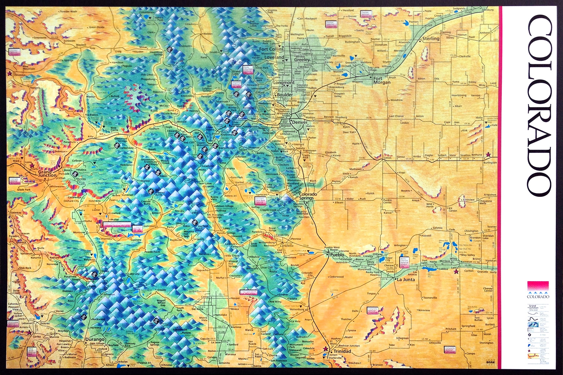 Colorado Map Poster – boakart